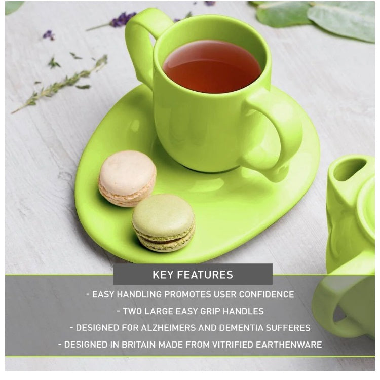 Dementia Alzheimer's Two Handled Drinking Mug (Yellow) – HMGDirect