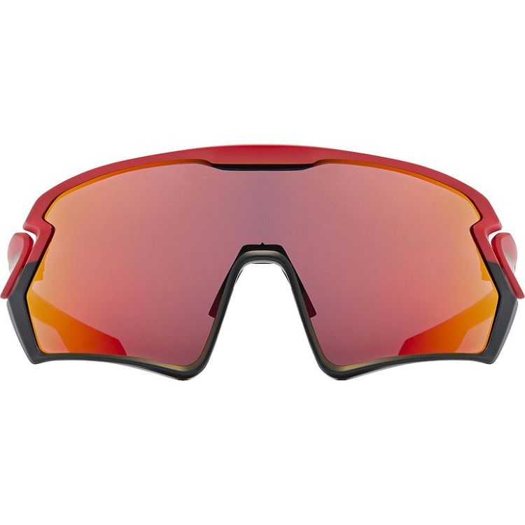 Uvex Sportstyle 231 Wide Lense Cycling And Running Sunglasses Redblack