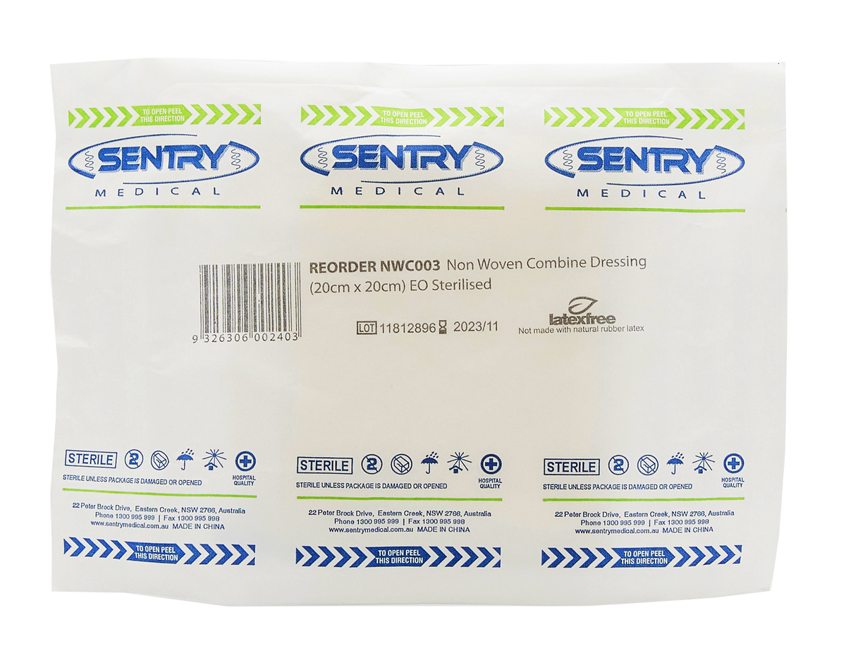 Non-Woven Combine Dressing 20 x 20cm – HMGDirect