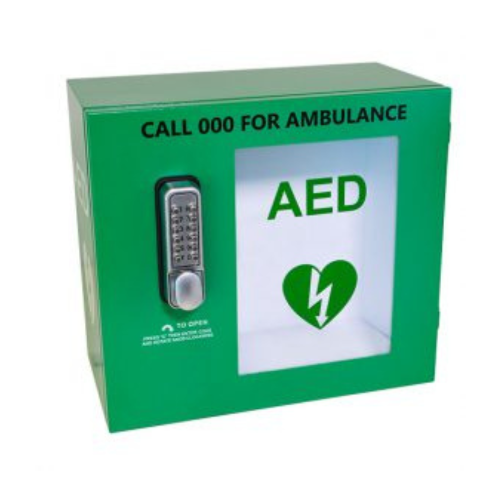 CardiAct Alarmed Outdoor AED Cabinet with Lock 48 x 47 x 31cm | HMG ...