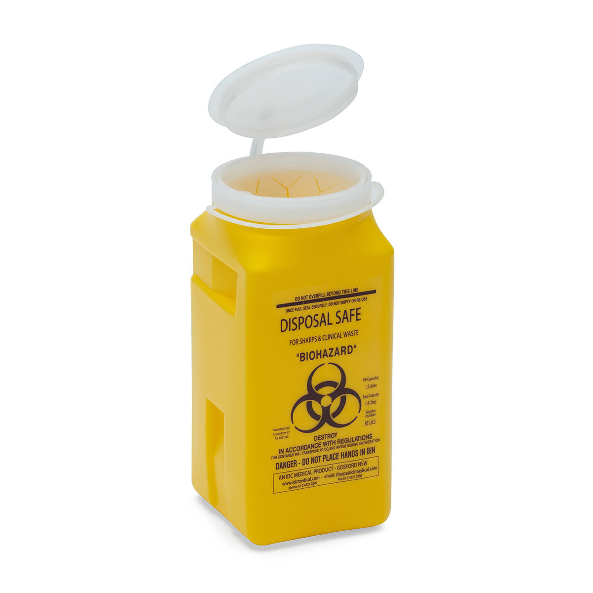 Sharps Safety Disposal Container 1.4L – HMGDirect