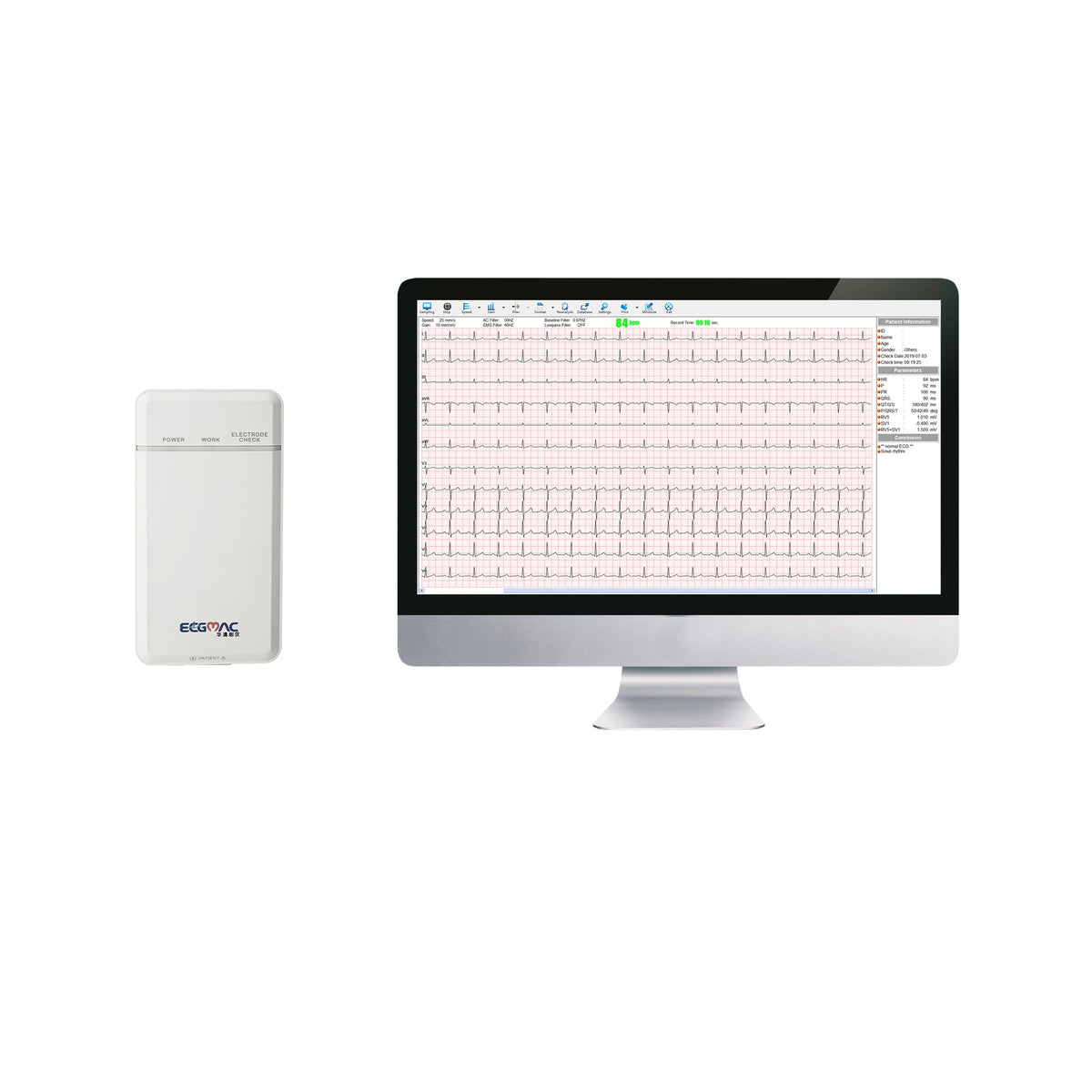 ECGMAC PE-1201 PC Based ECG Machine With Software – HMGDirect