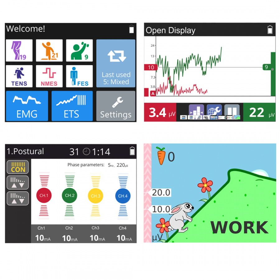 NeuroTrac MyoPlus 4 Pro Touchscreen ETS & EMG Biofeedback Machine with ...