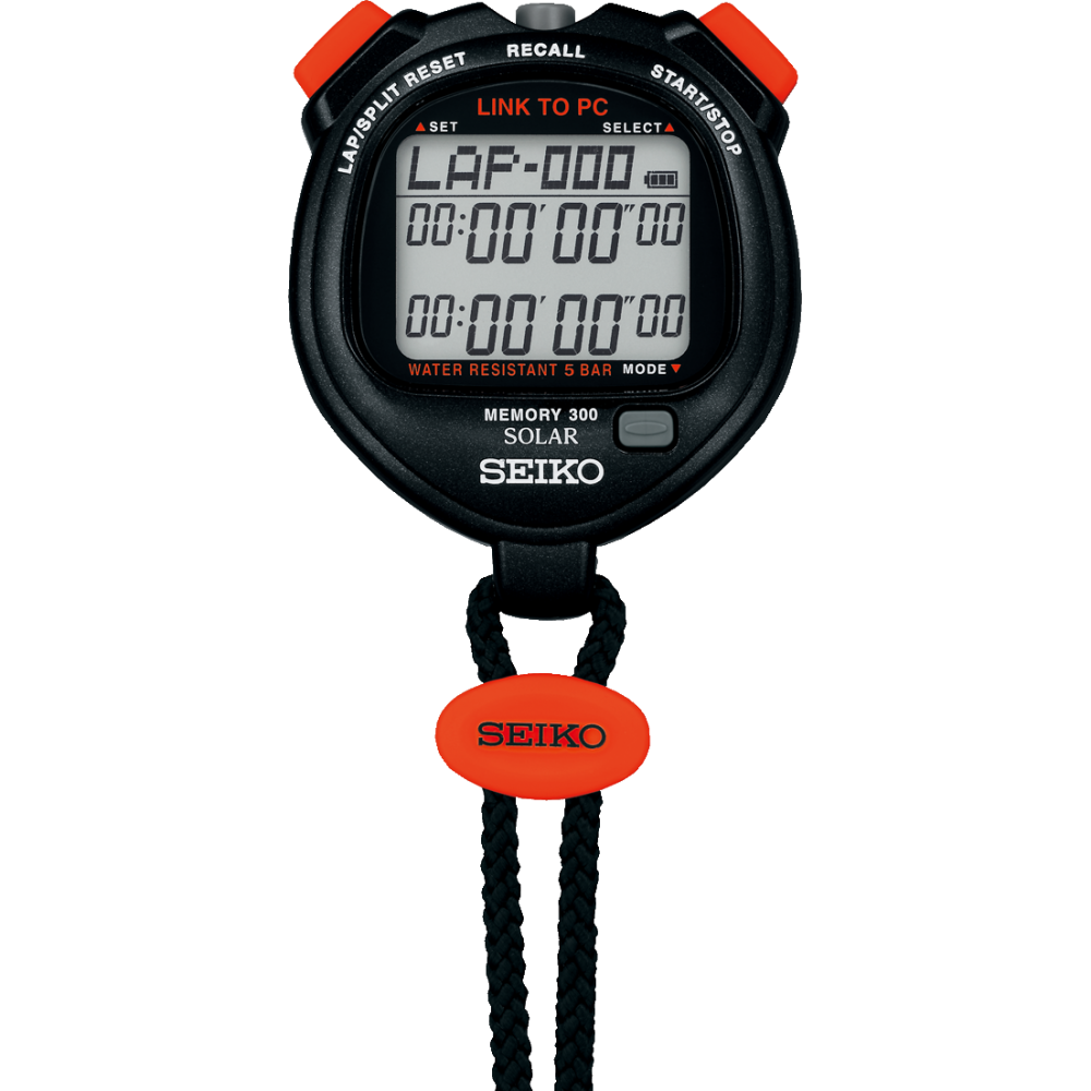 Seiko S064 Solar Powered 300 Split Professional Stopwatch – HMGDirect