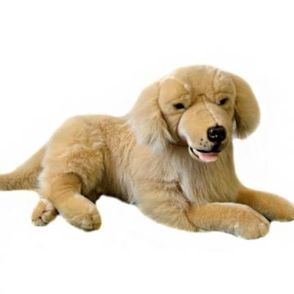 Spencer Realistic Golden Retriever Plush Toy 62cm – HMGDirect