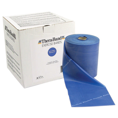 TheraBand Professional Bulk Resistance Band Rolls 45m Extra Heavy Blue ...